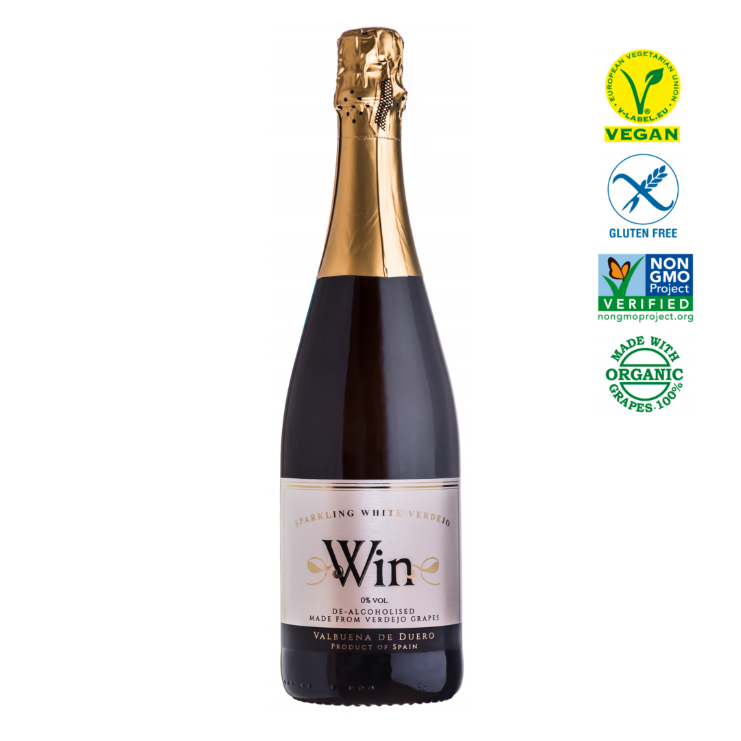 Win White Sparkling Organic De-Alcoholised Wine 75cl 0% ABV – United Drinks